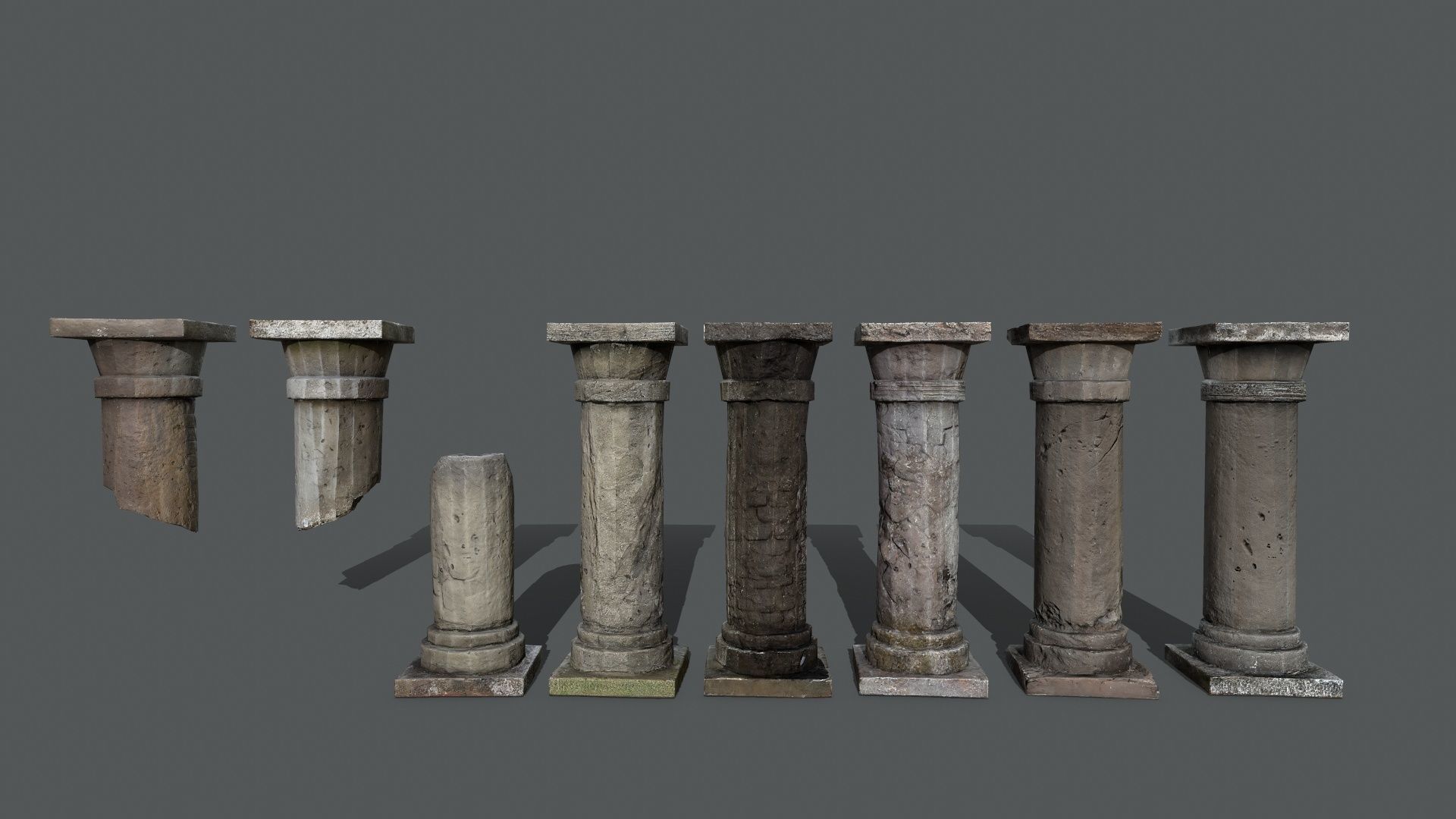 3D model Castle Pillar VR / AR / low-poly | CGTrader