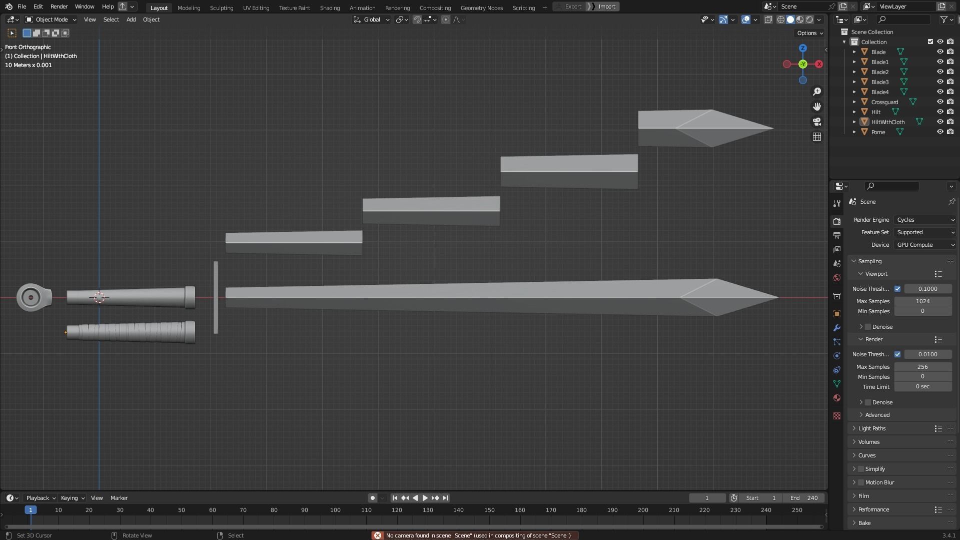 InuYasha Sesshomaru Tokijin Sword for Cosplay 3D model 3D printable ...