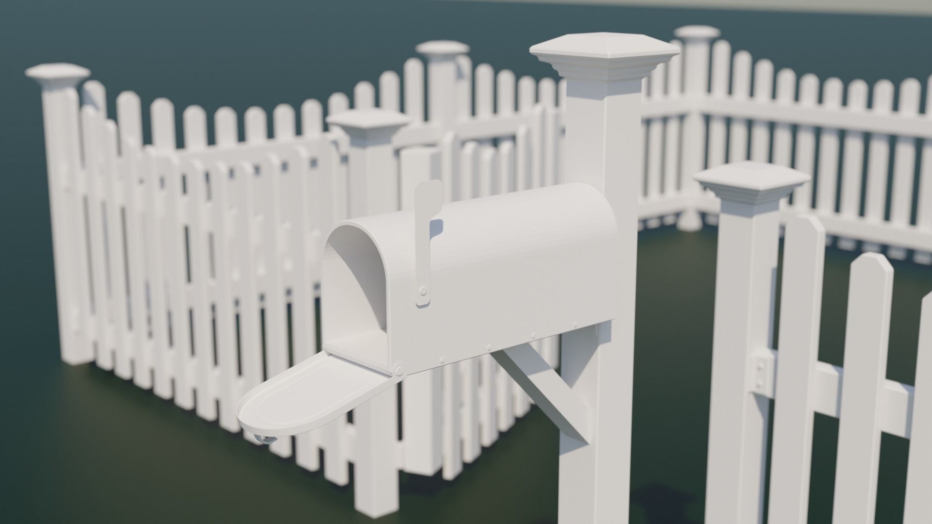 3D model Picket Fences and Gates VR / AR / low-poly | CGTrader