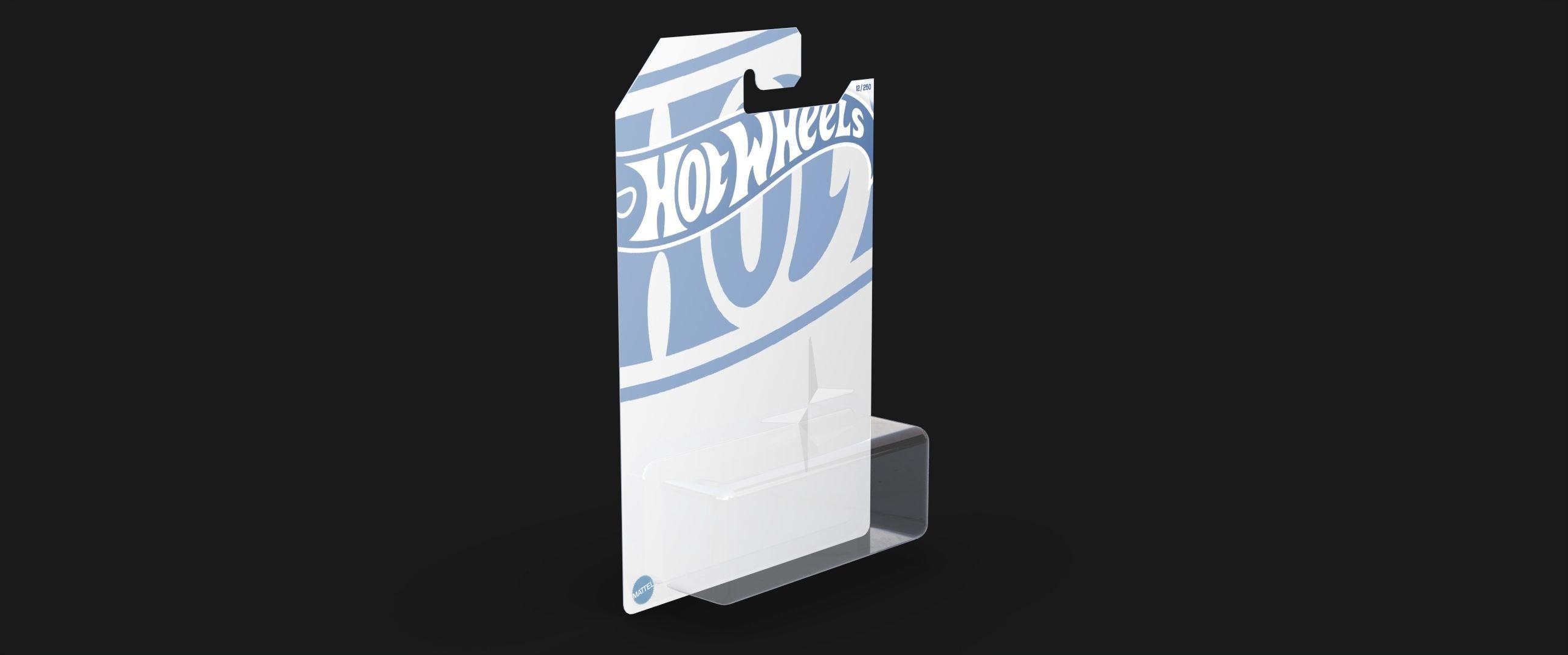 3D model Hot wheels blister packaging long card polestar design VR / AR ...