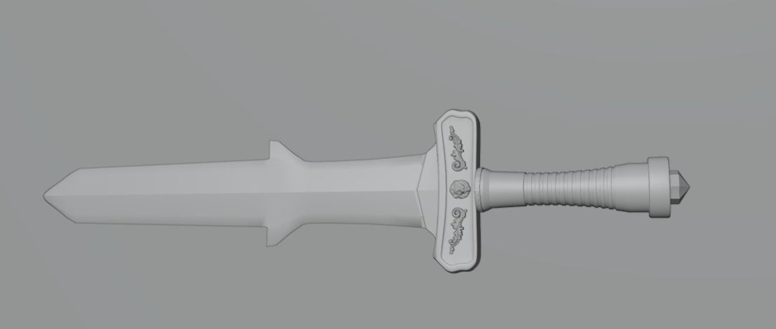 Modular Two Handed Sword Mid Poly 3D model | CGTrader