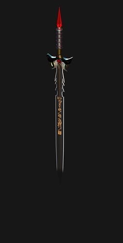 Simple Sword 3D model | CGTrader