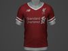 3D model liverpool Football Jersey T-Shirt - Soccer Kit VR / AR / low ...