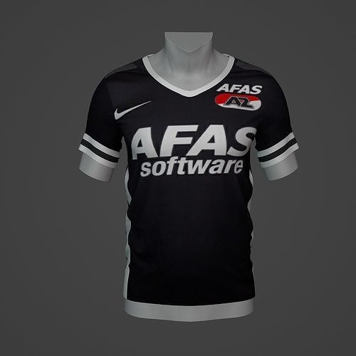 3D model AZ Alkmaar Football Jersey T-Shirt - Soccer Kit VR / AR / low ...