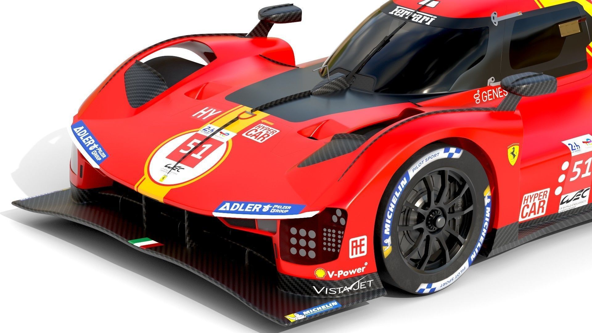 Ferrari 499P 2023 3D model | CGTrader