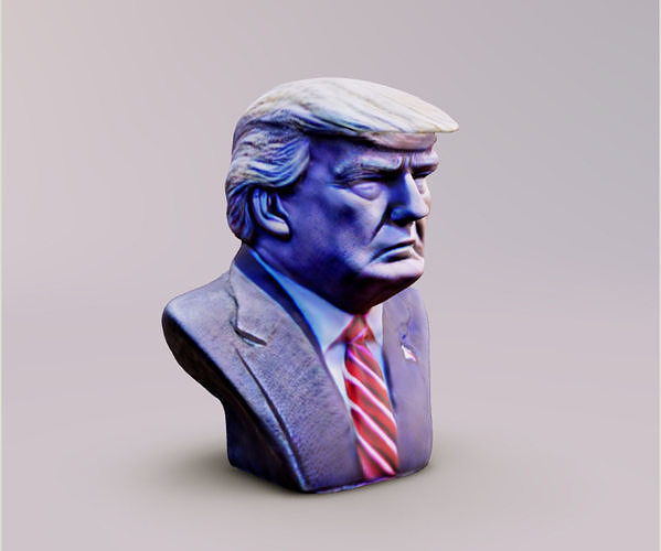 Donald Trump Bust 3D model 3D printable | CGTrader