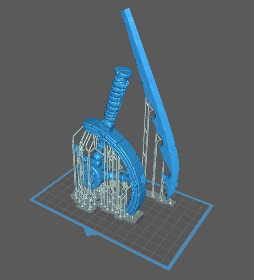 Coastal sword 3d print 3D model 3D printable | CGTrader