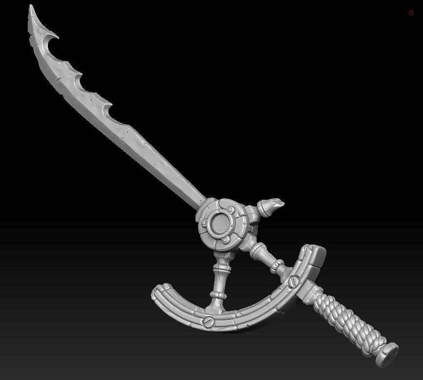 Coastal sword 3d print 3D model 3D printable | CGTrader