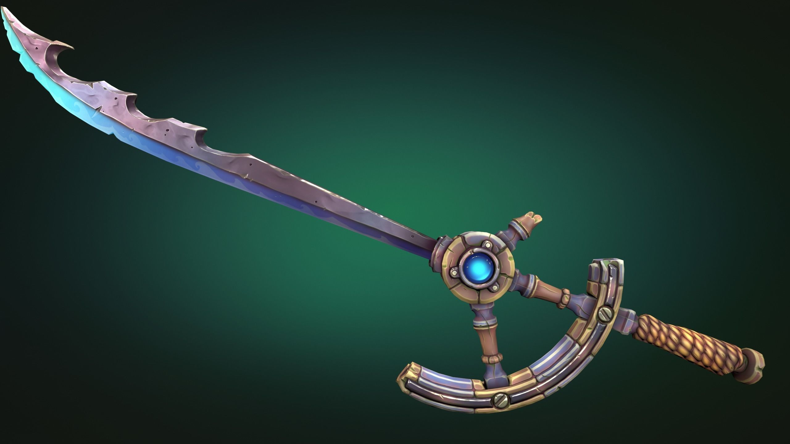 Coastal sword 3d print 3D model 3D printable | CGTrader