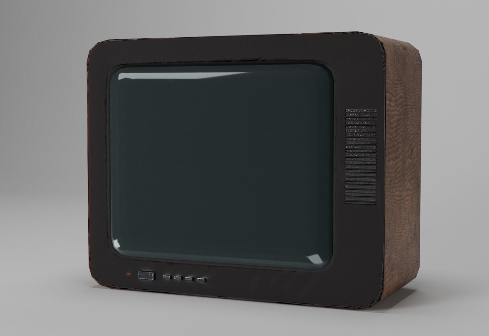 3D model old Soviet TV VR / AR / low-poly | CGTrader