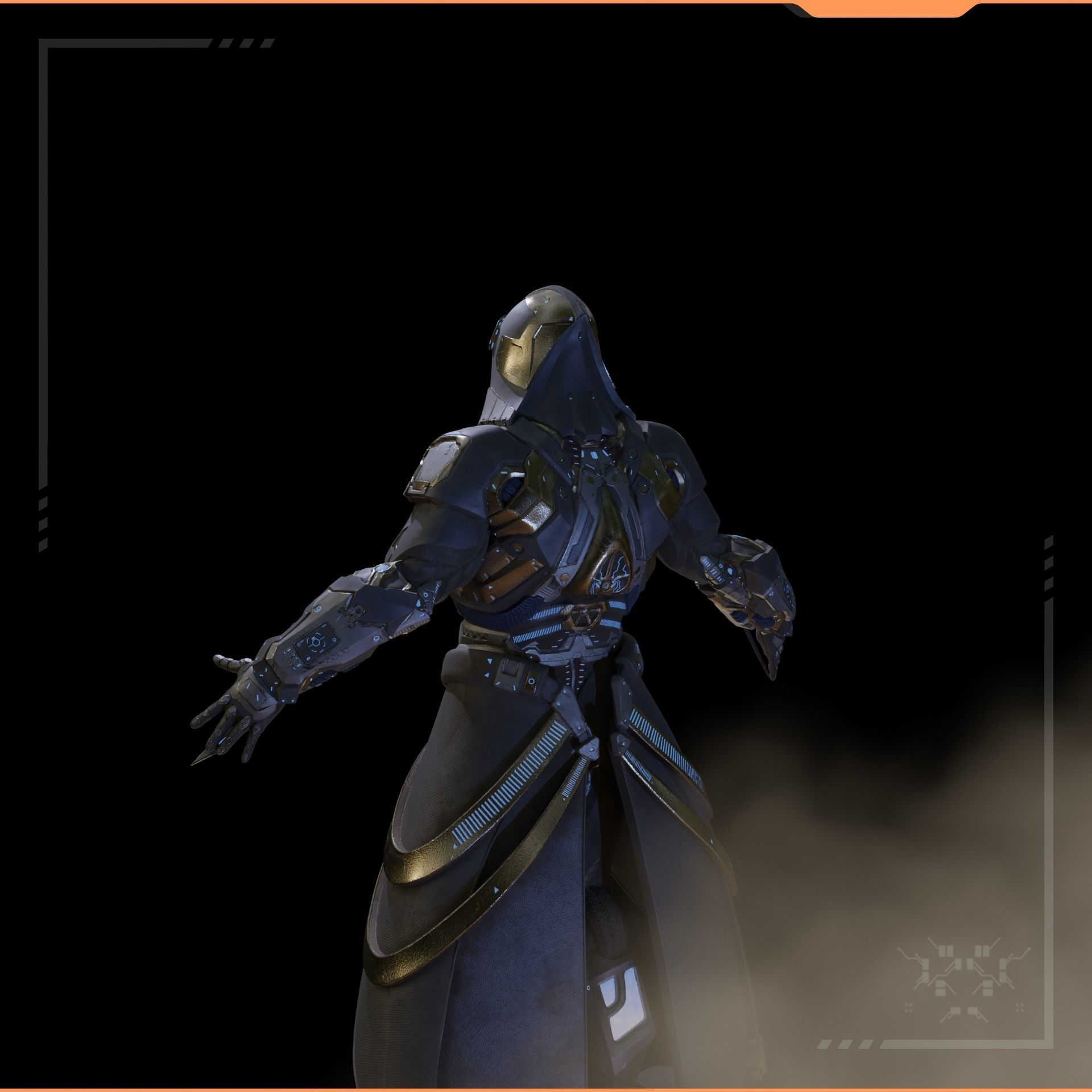 Cyberpunk Assassin 3D model 3D printable | CGTrader