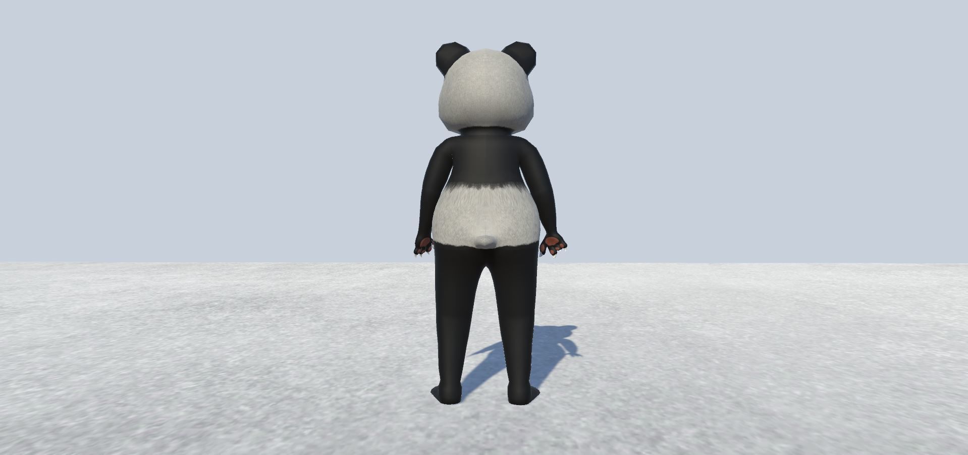 3D model Panda Female Humanoid VR / AR / low-poly | CGTrader