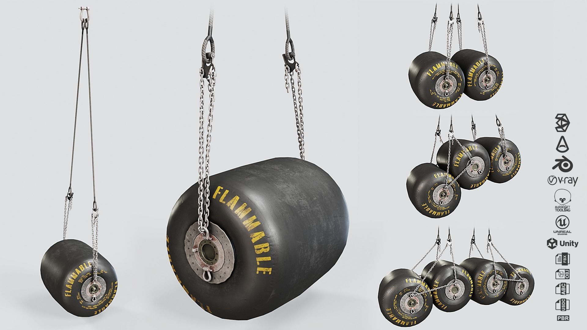 3D model Fuel Blivet VR / AR / low-poly | CGTrader