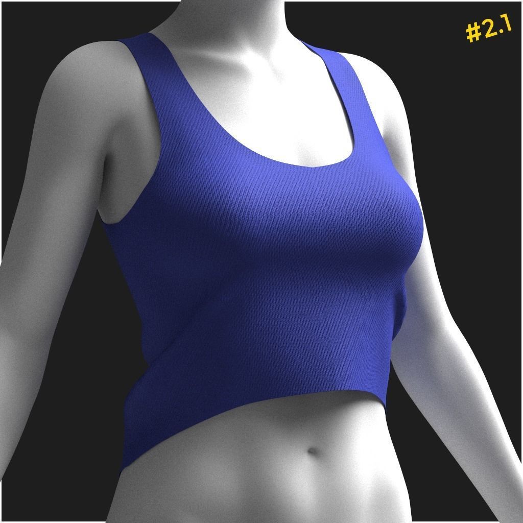 Tank Top Collections free 3D model | CGTrader