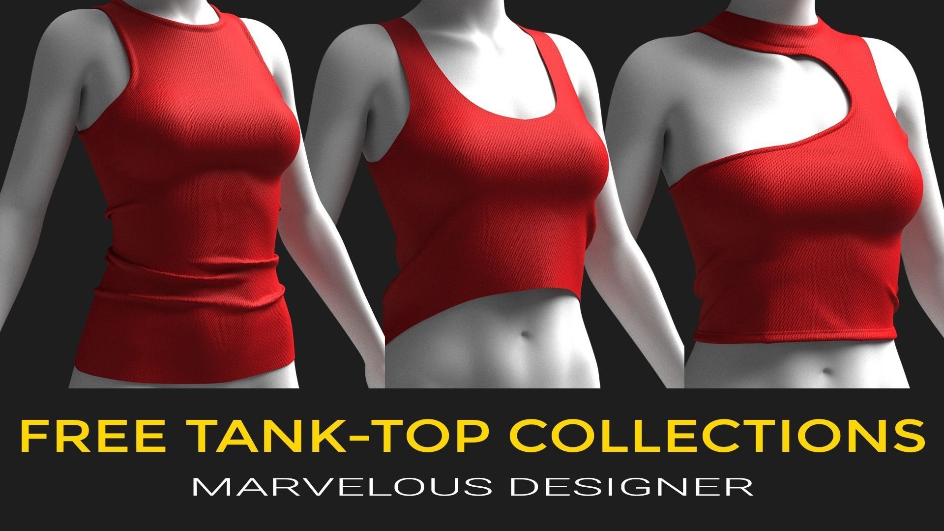 Tank Top Collections free 3D model | CGTrader