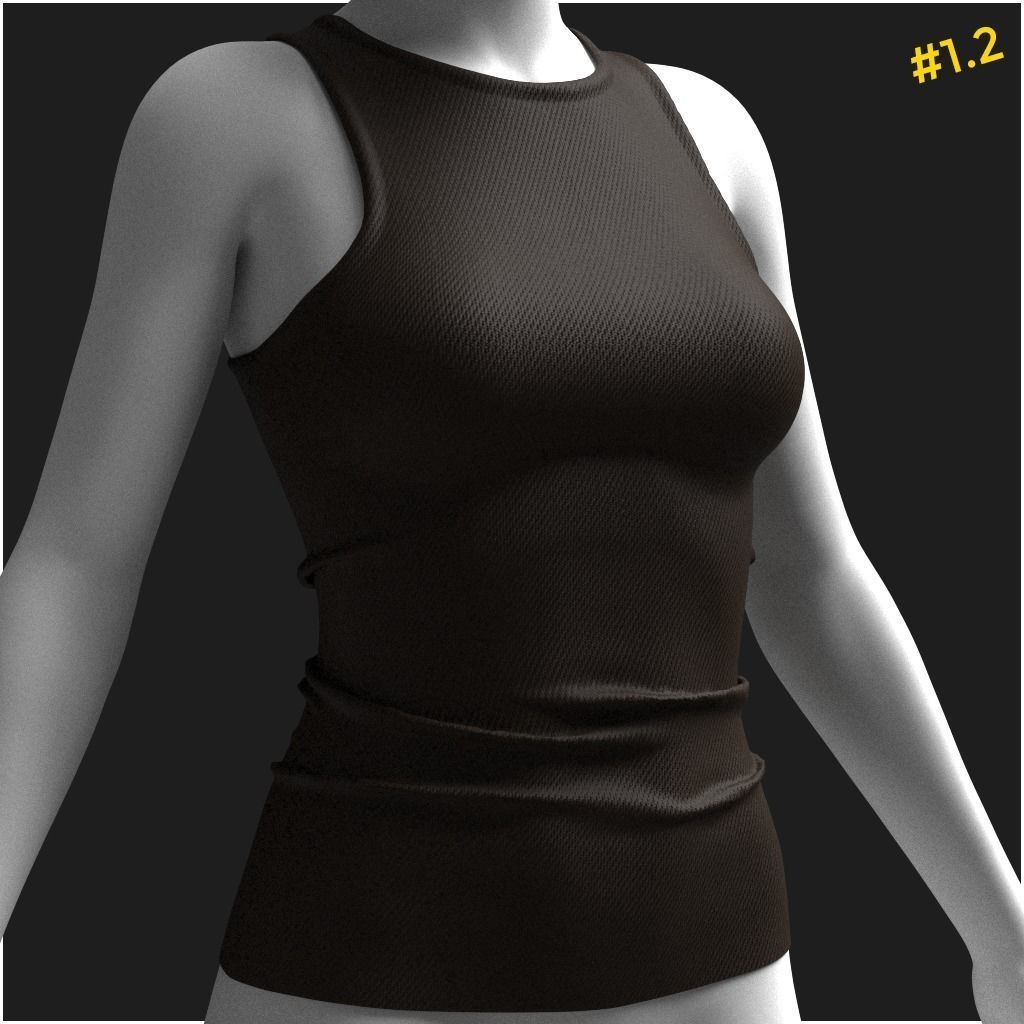Tank Top Collections free 3D model | CGTrader