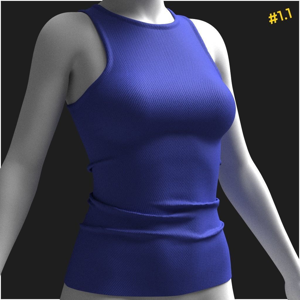Tank Top Collections free 3D model | CGTrader