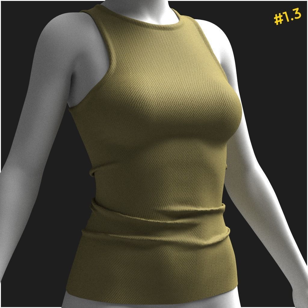 Tank Top Collections free 3D model | CGTrader