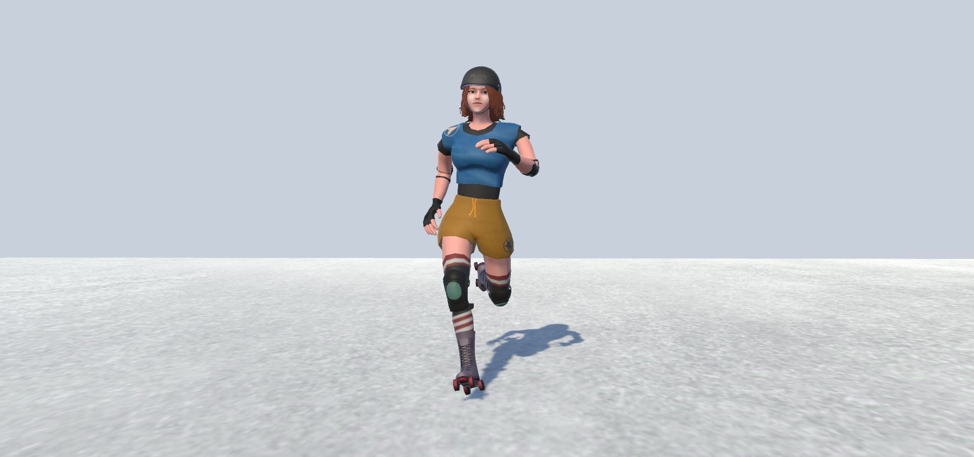 3D model inline skater female avatar Rigged VR / AR / low-poly | CGTrader