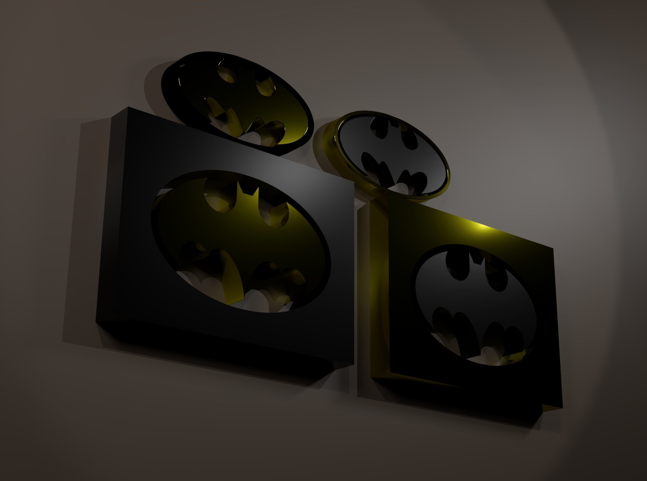 High Quality Batman Logo Pack 3D model | CGTrader