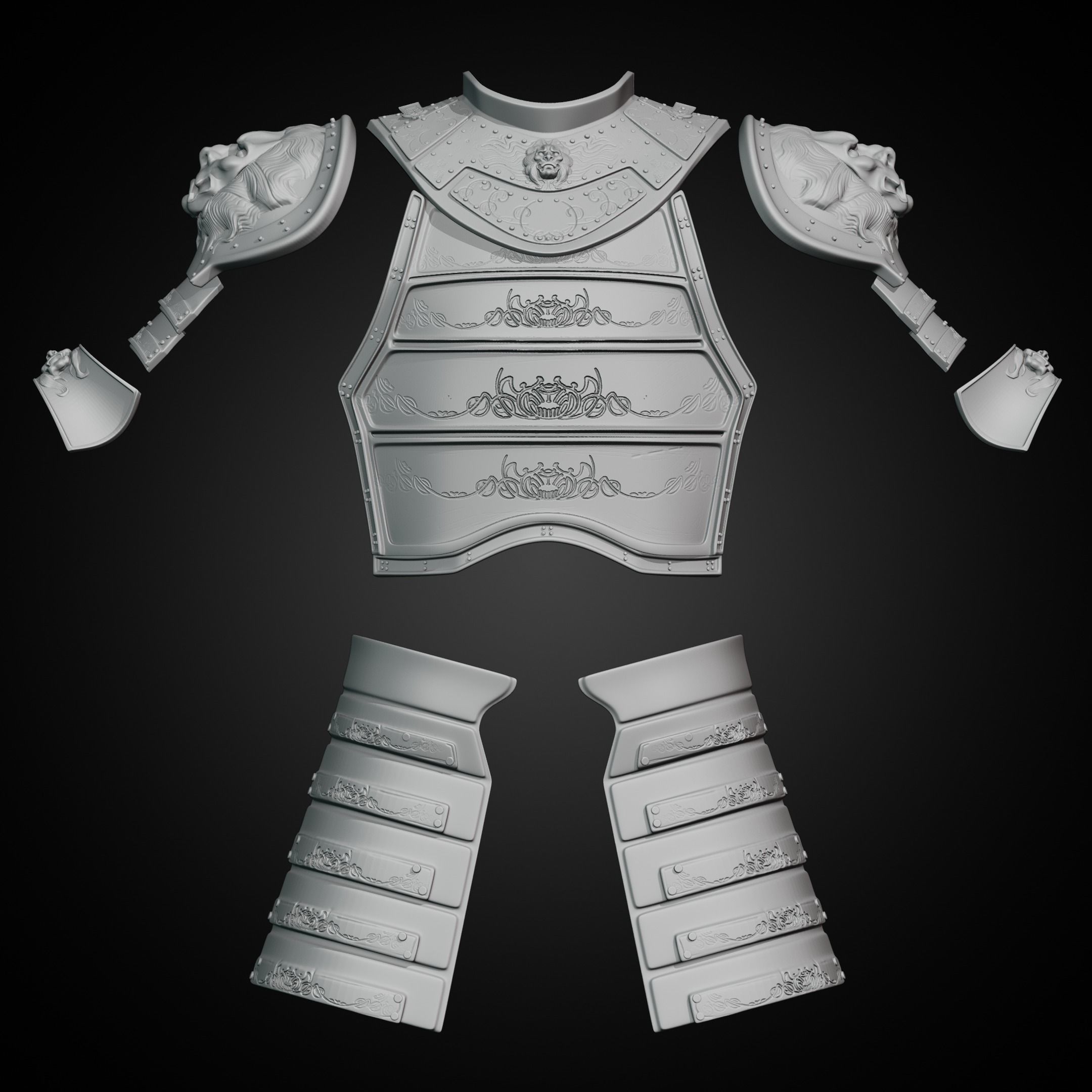 Game of Thrones Jaimie Lannister Armor for Cosplay 3D model 3D ...