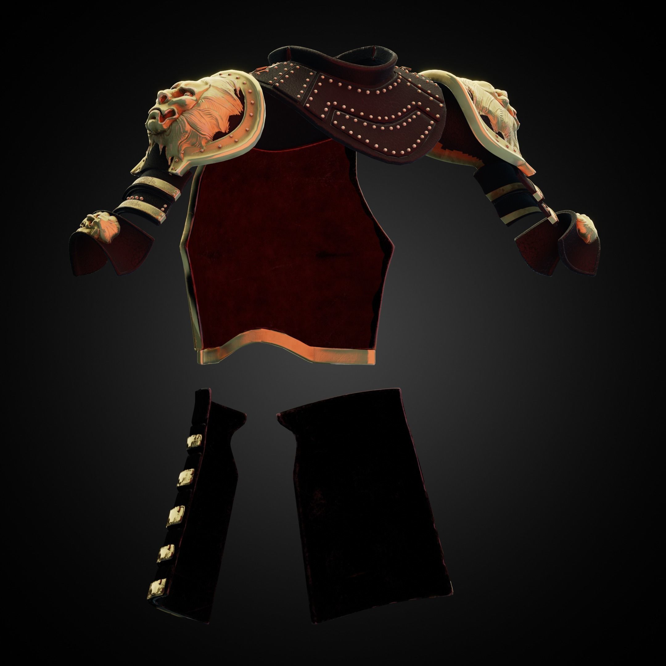 Game of Thrones Jaimie Lannister Armor for Cosplay 3D model 3D ...
