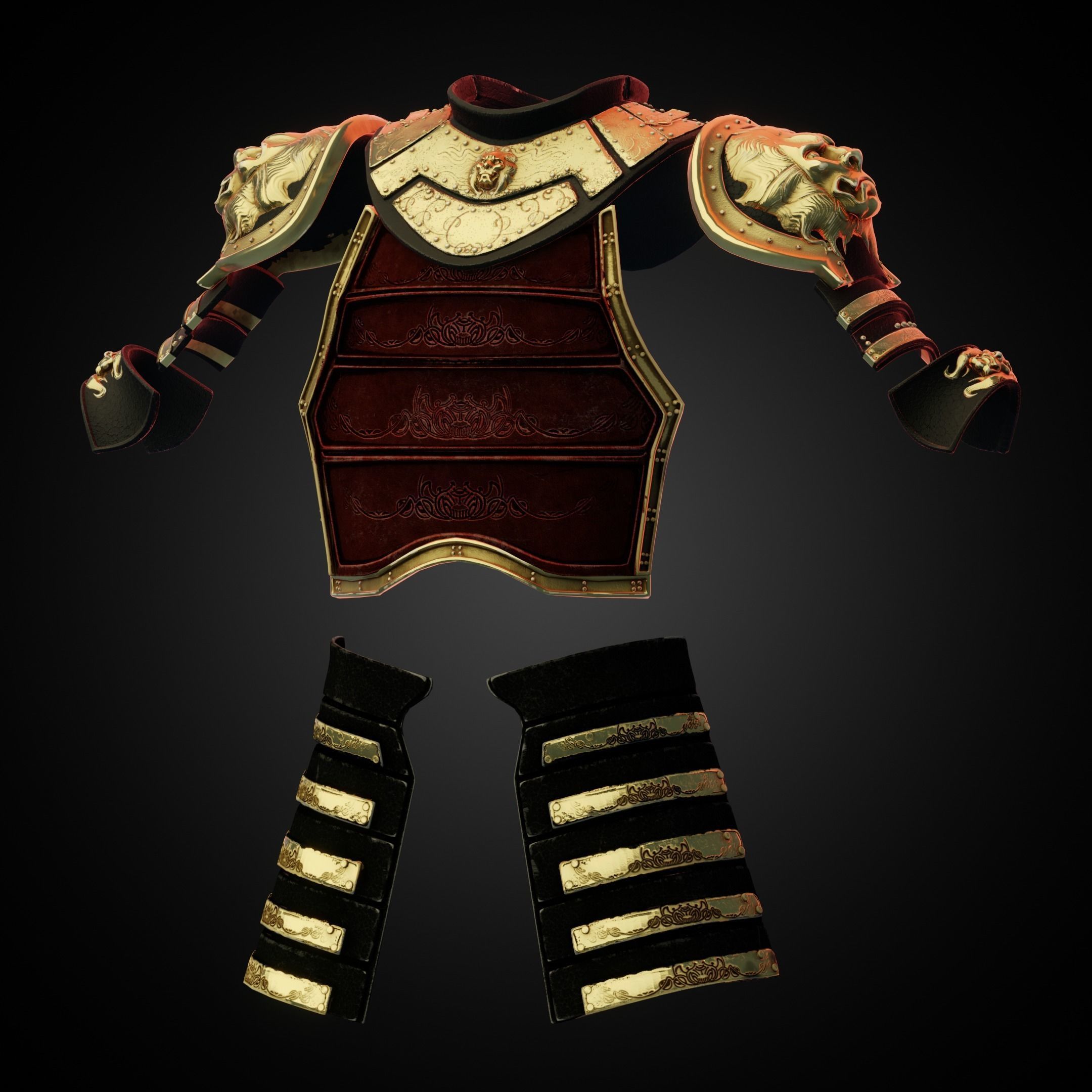Game of Thrones Jaimie Lannister Armor for Cosplay 3D model 3D ...
