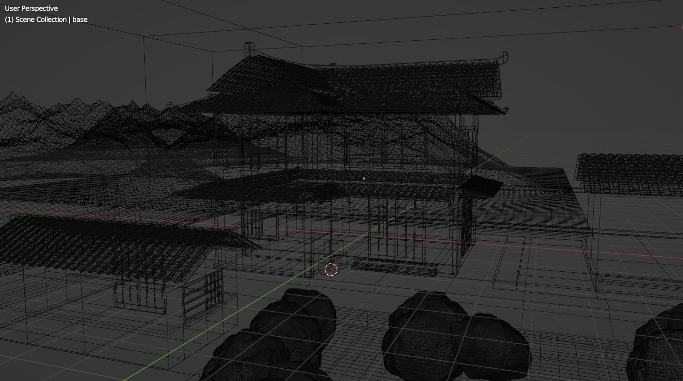 japanese tradisional house free 3D model | CGTrader