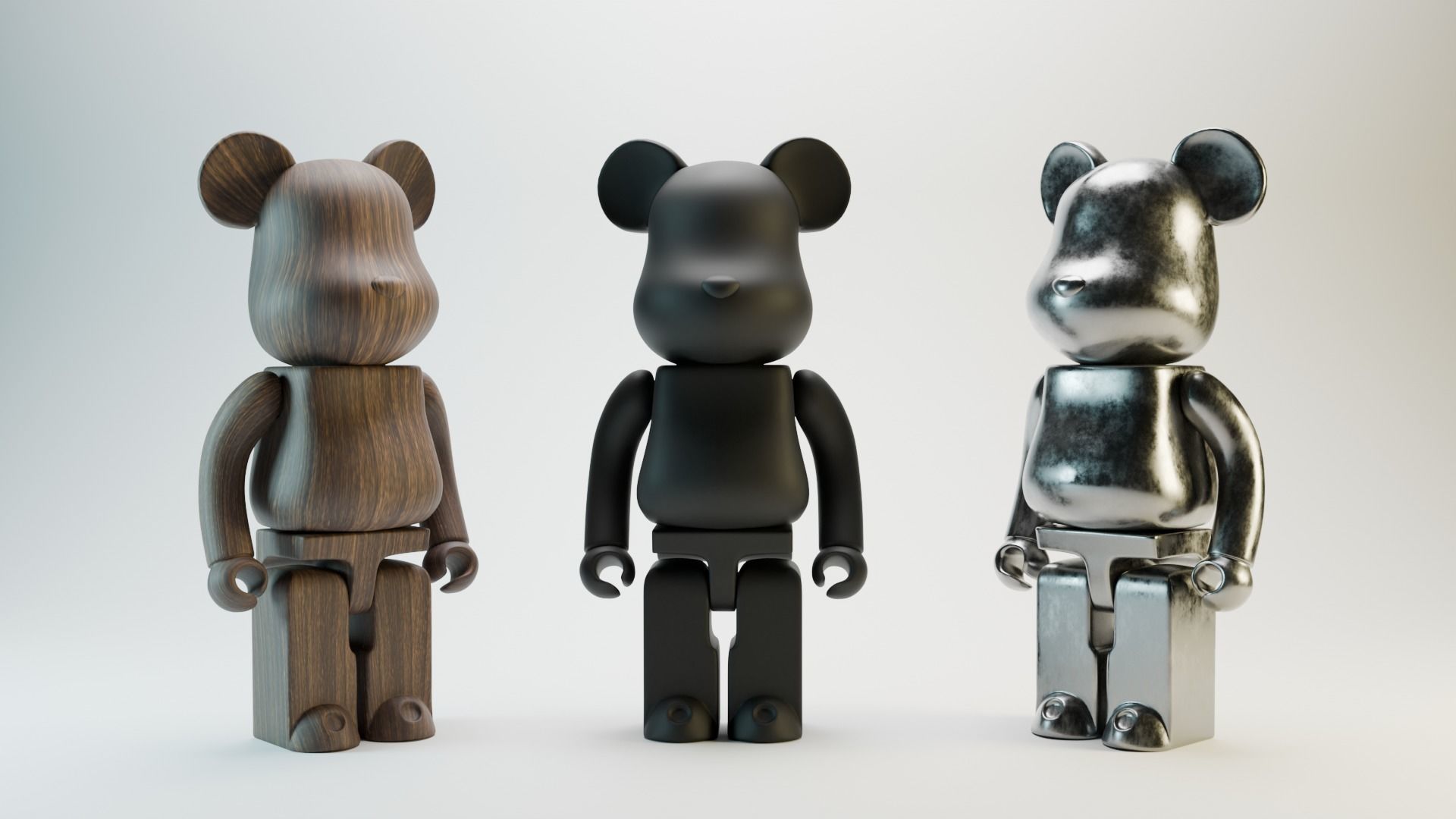 bearbrick collection 3D model 3D model | CGTrader
