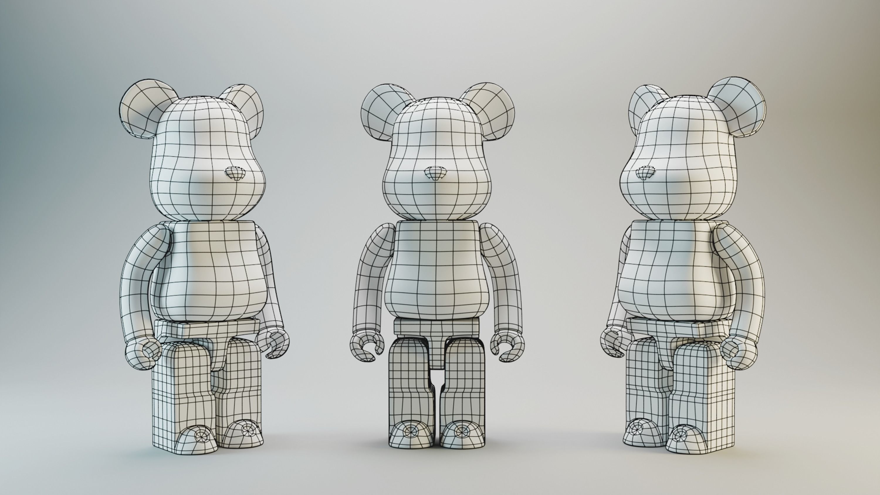 bearbrick collection 3D model 3D model | CGTrader