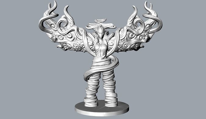 Air Elemental Demon 3D model 3D printable | CGTrader