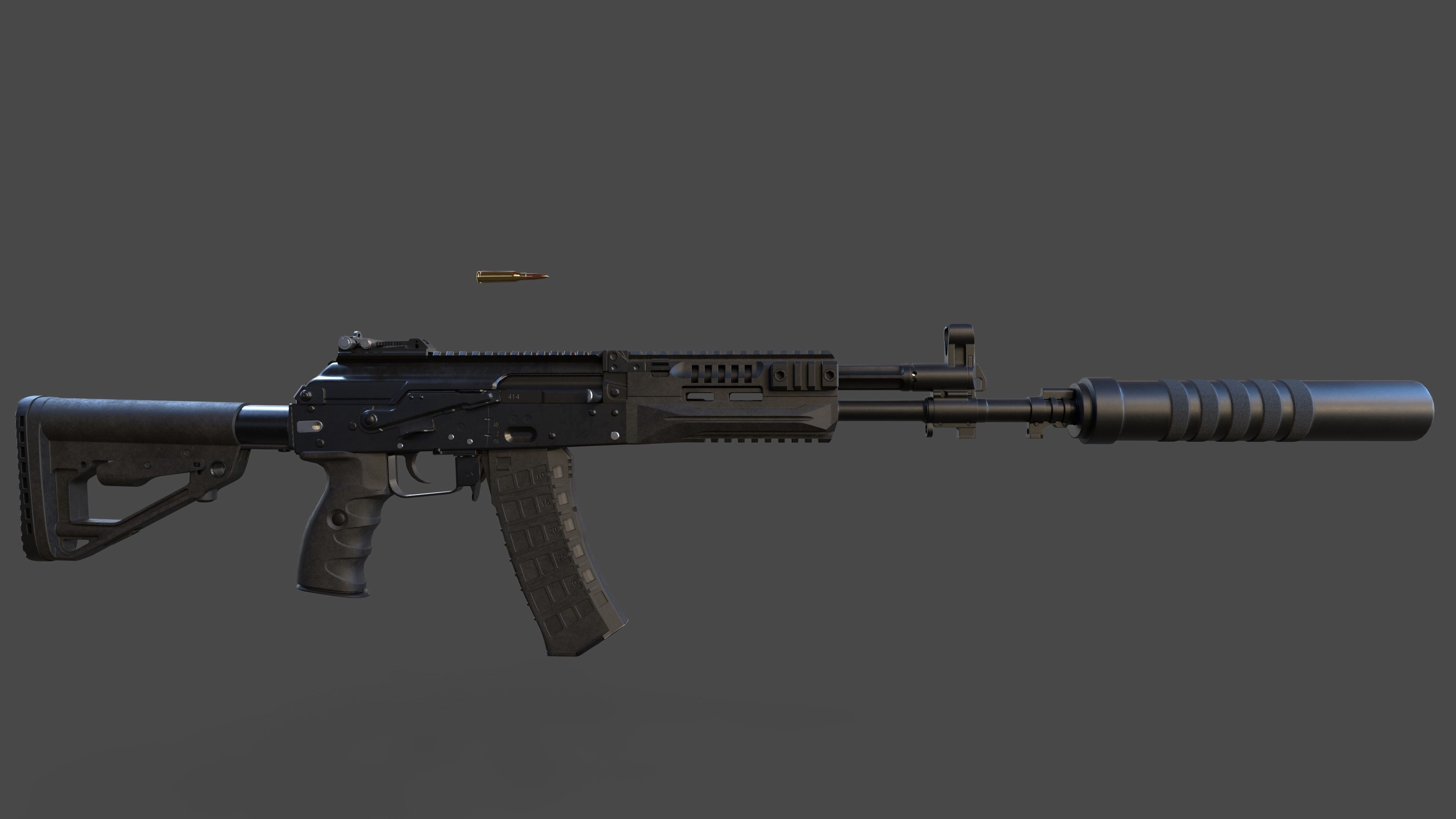3D model Modular AK 12 Video Game Ready VR / AR / low-poly | CGTrader