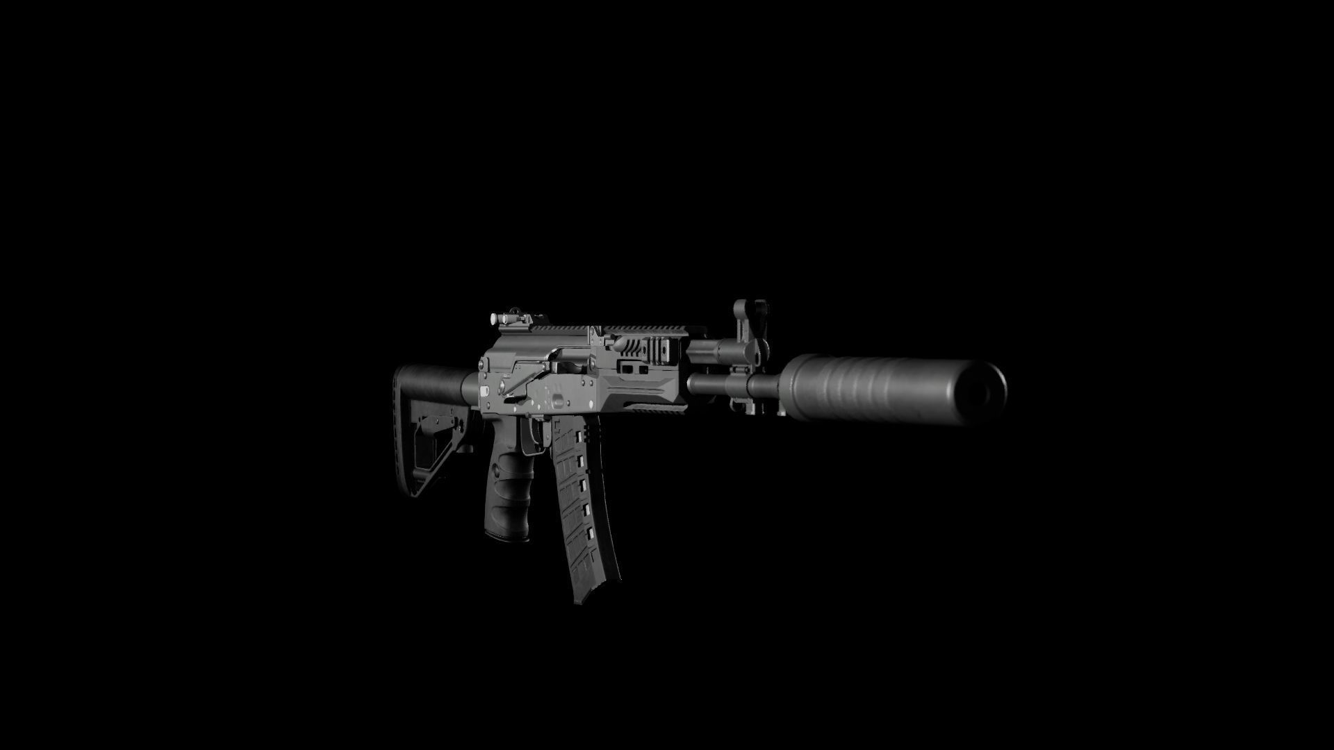 3D model Modular AK 12 Video Game Ready VR / AR / low-poly | CGTrader