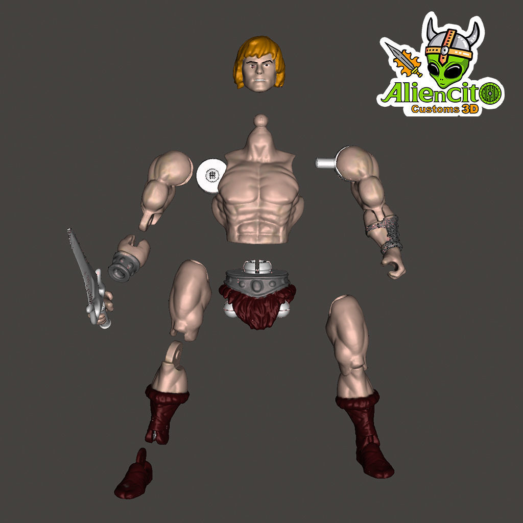 MOTU CLASSICS FULL ARTICULATED 3D model 3D printable | CGTrader