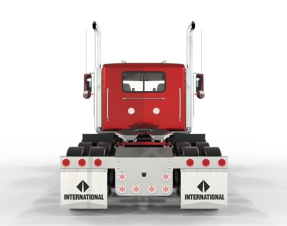 Truck International 9300 Stock Day Cab 3D model | CGTrader