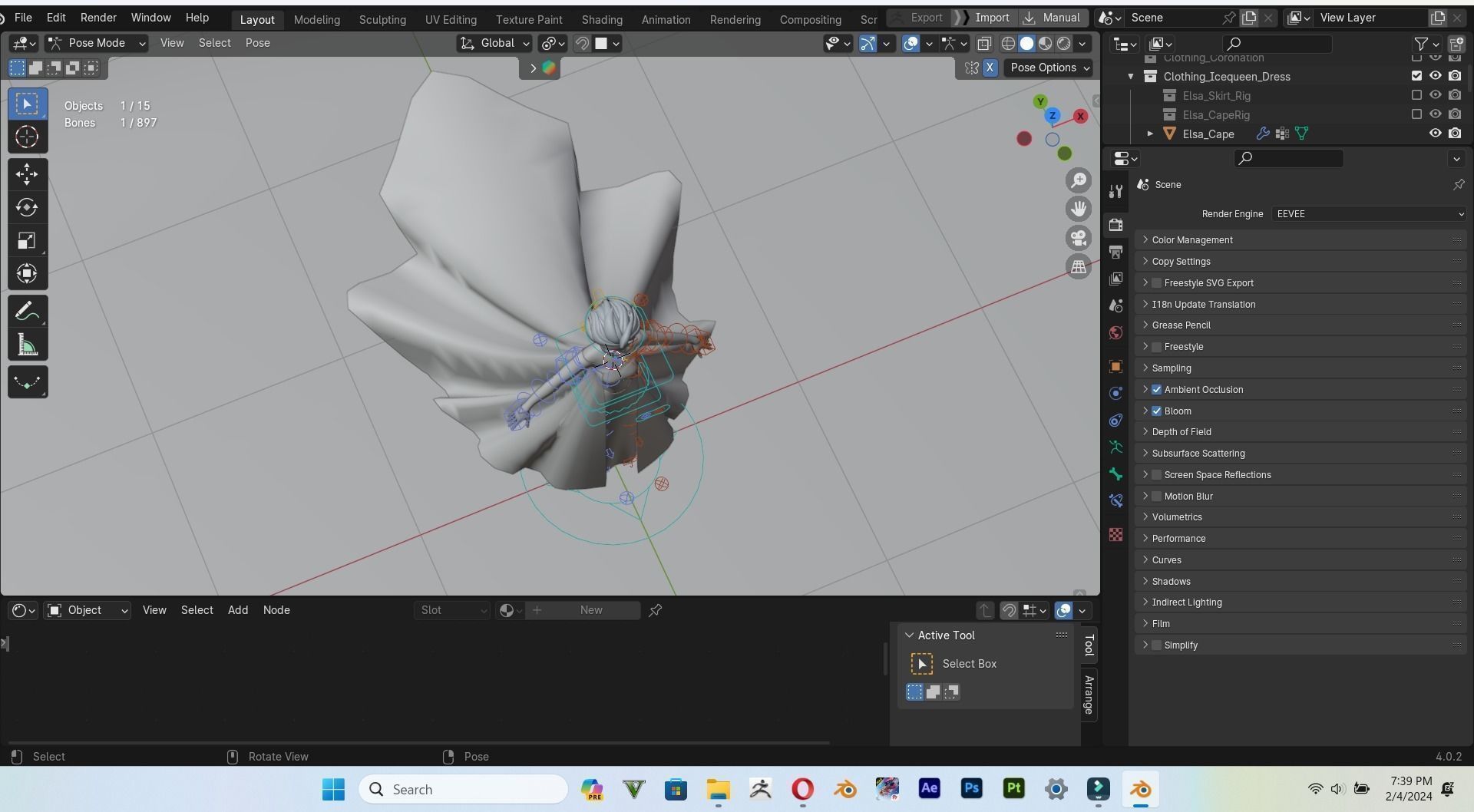 3D model Disney Elsa blender VR / AR / low-poly | CGTrader