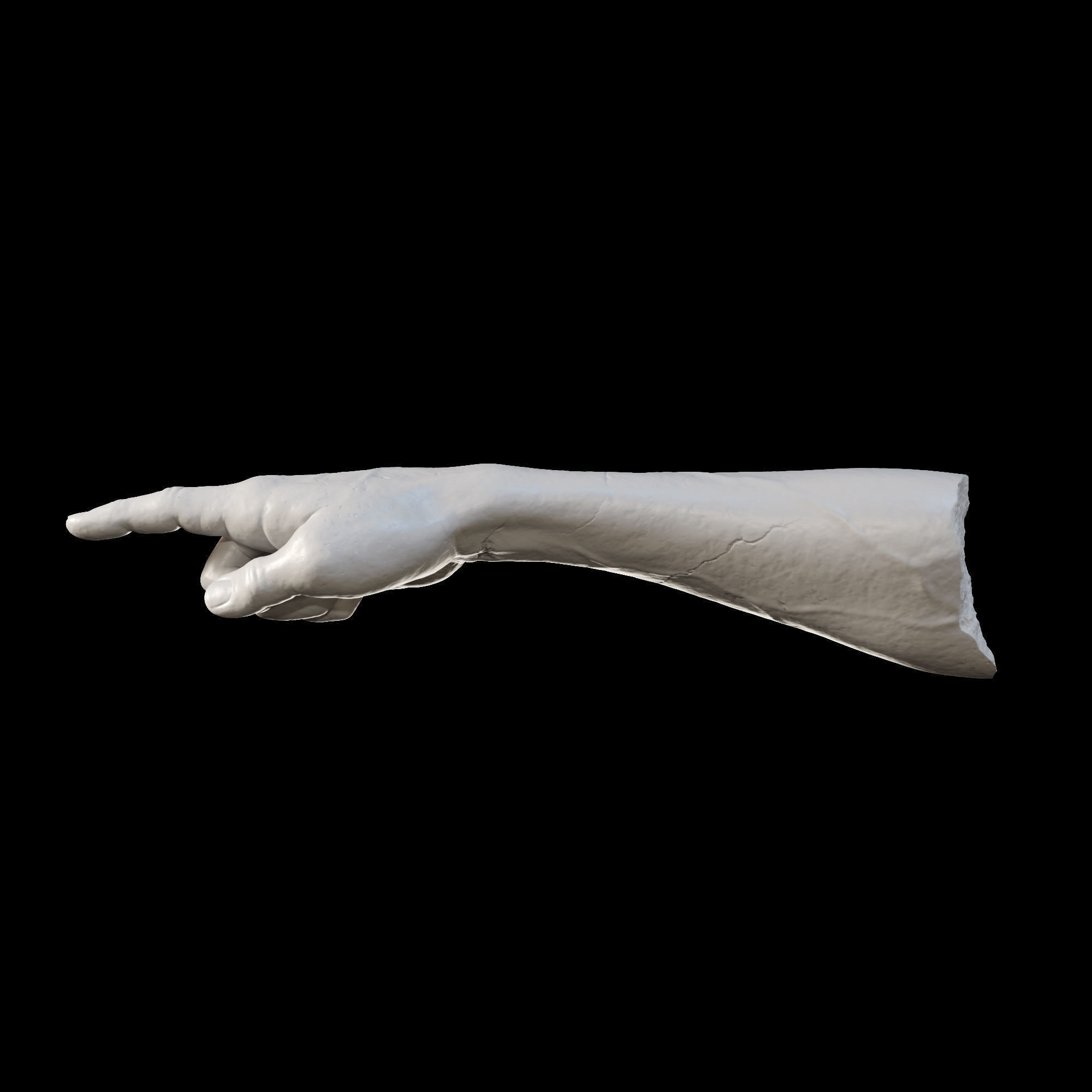 Pointing Antic hand 3D model 3D printable | CGTrader