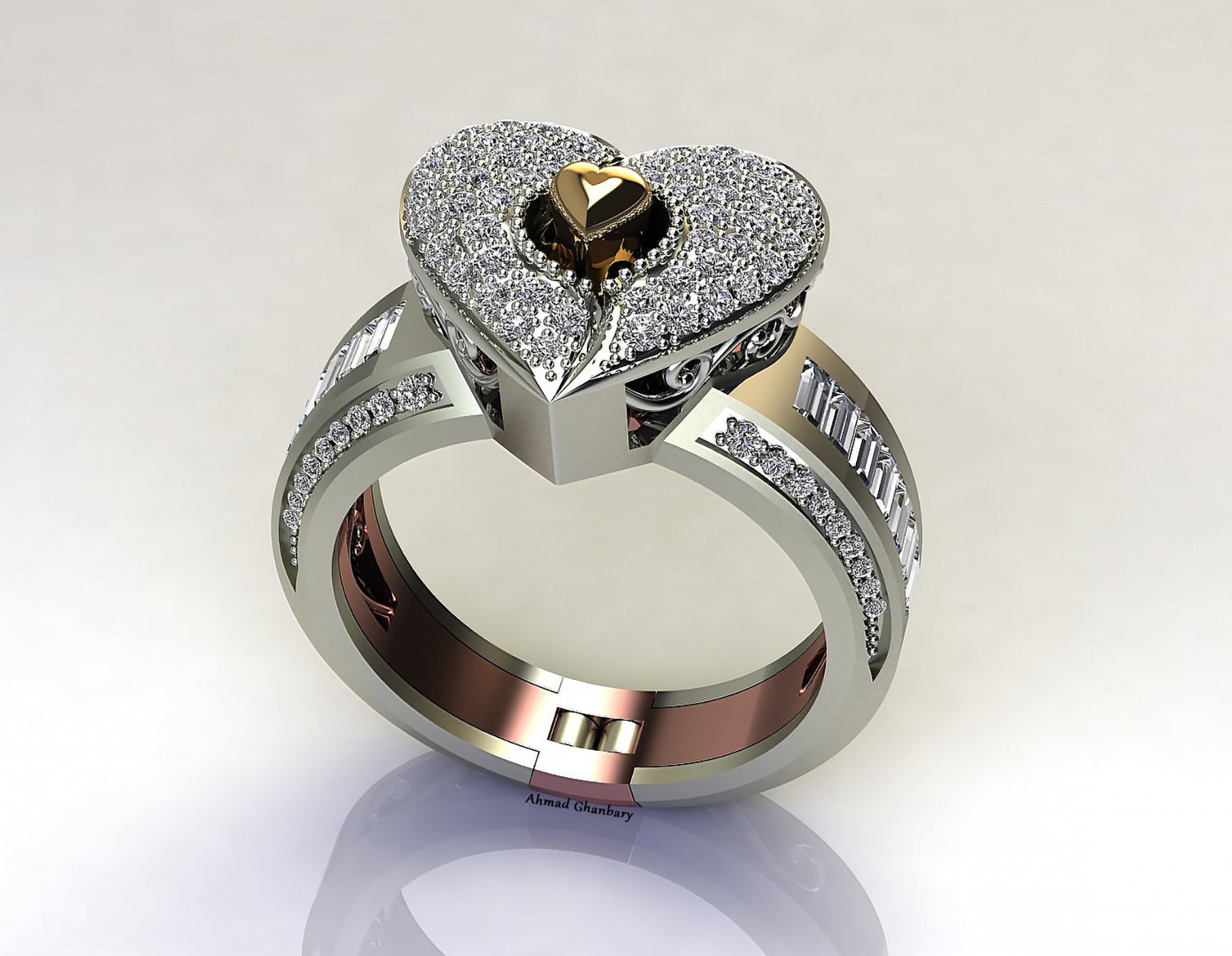 Openable jewelry ring 3D model 3D printable | CGTrader