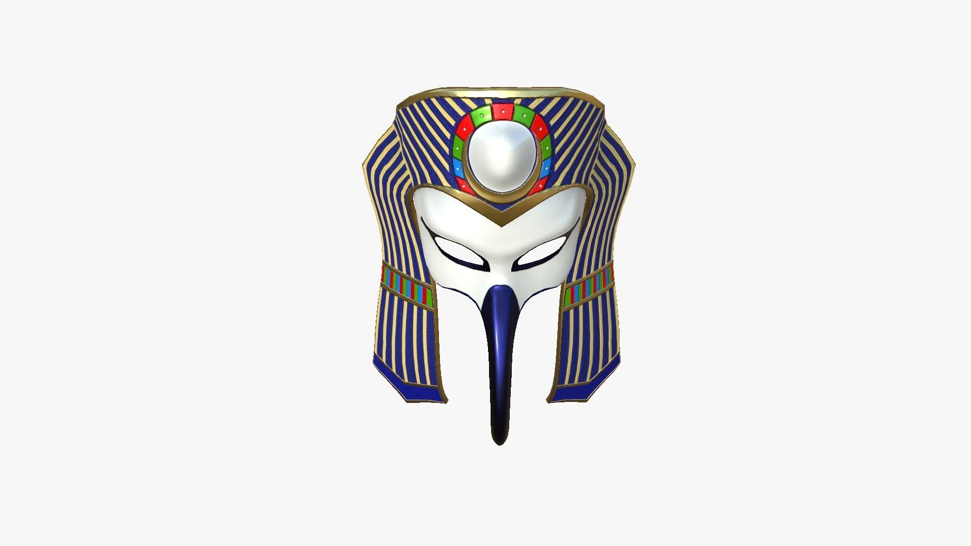 3D model Thoth Mask A07 - Egyptian Gods Character Clothing VR / AR ...