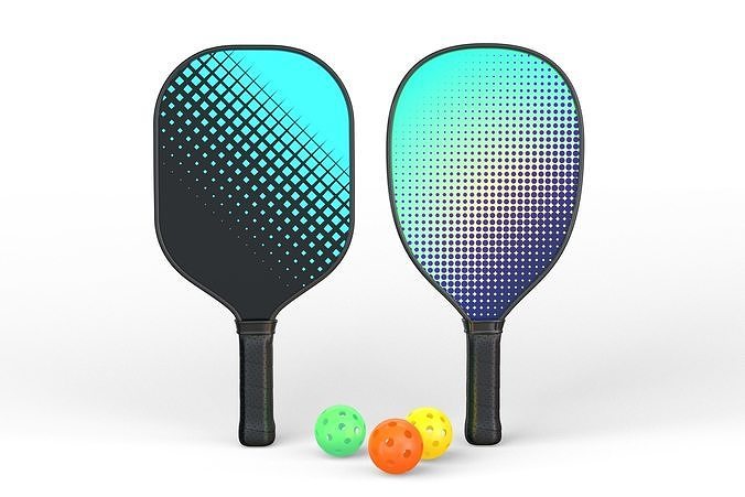 Pickleball set Paddles and Balls 3D model | CGTrader