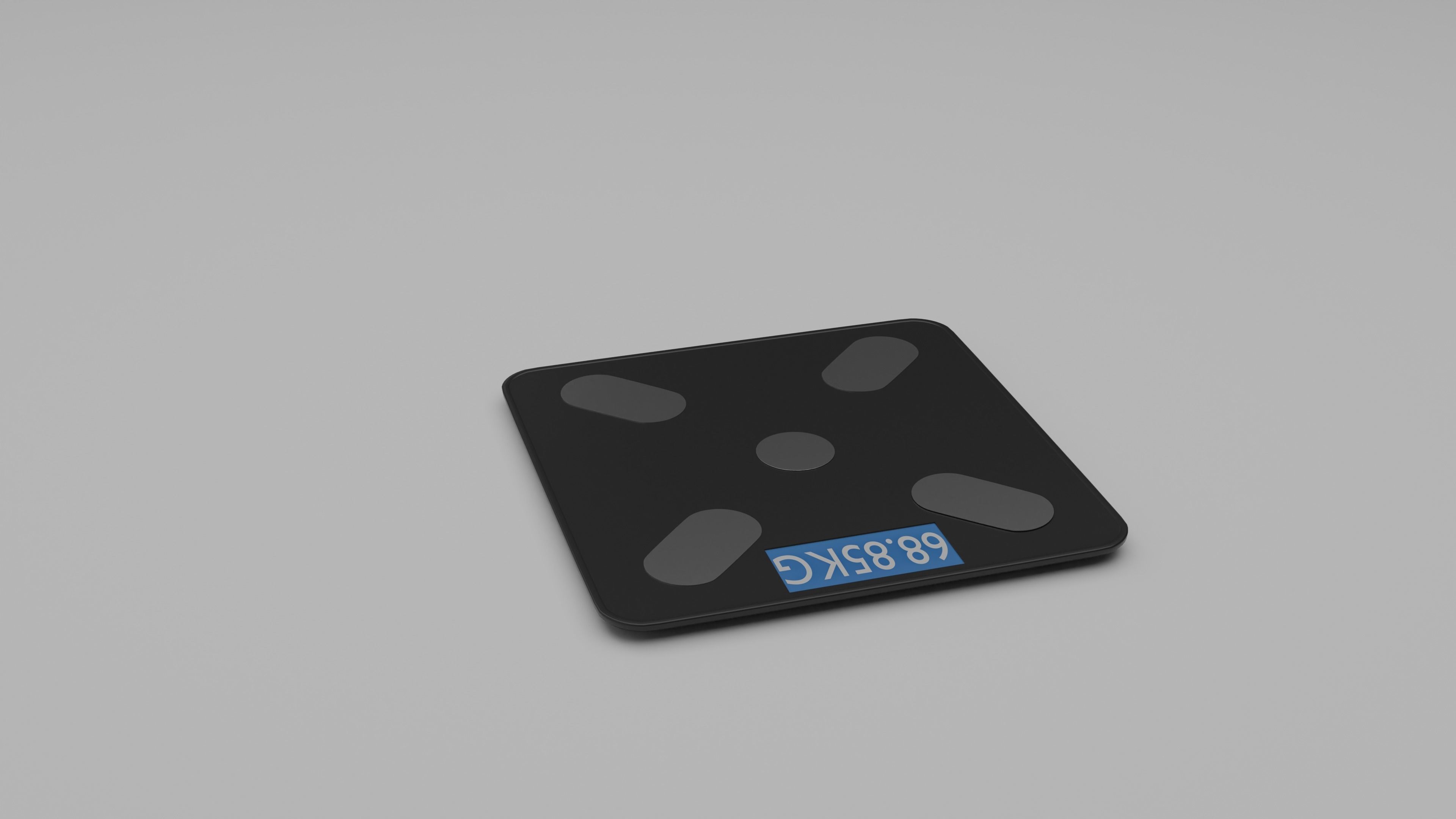 Simple Body Weight Scale free 3D model | CGTrader