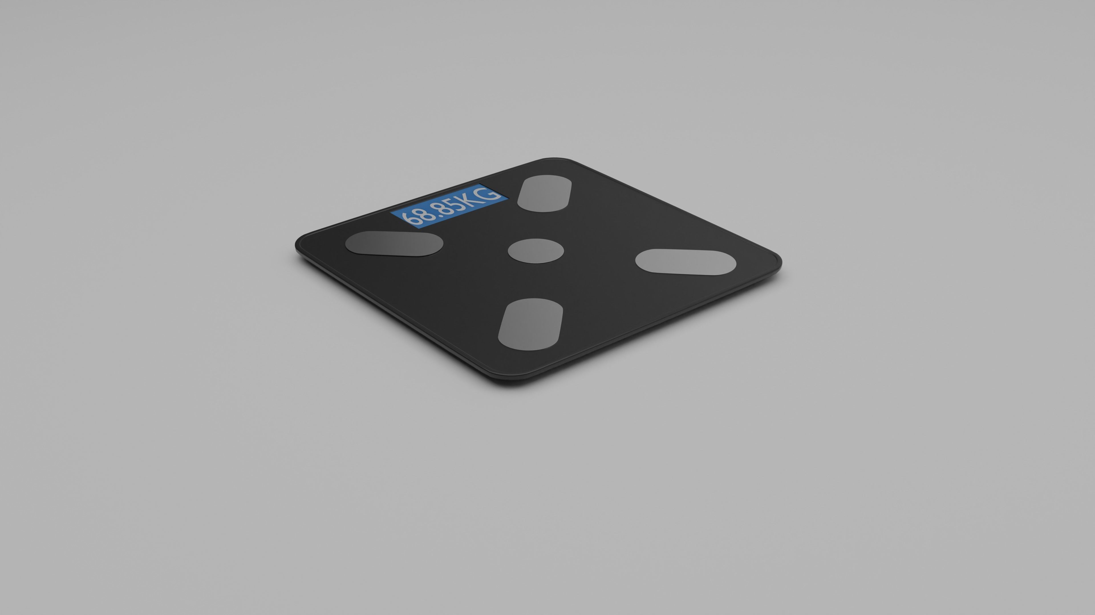Simple Body Weight Scale free 3D model | CGTrader