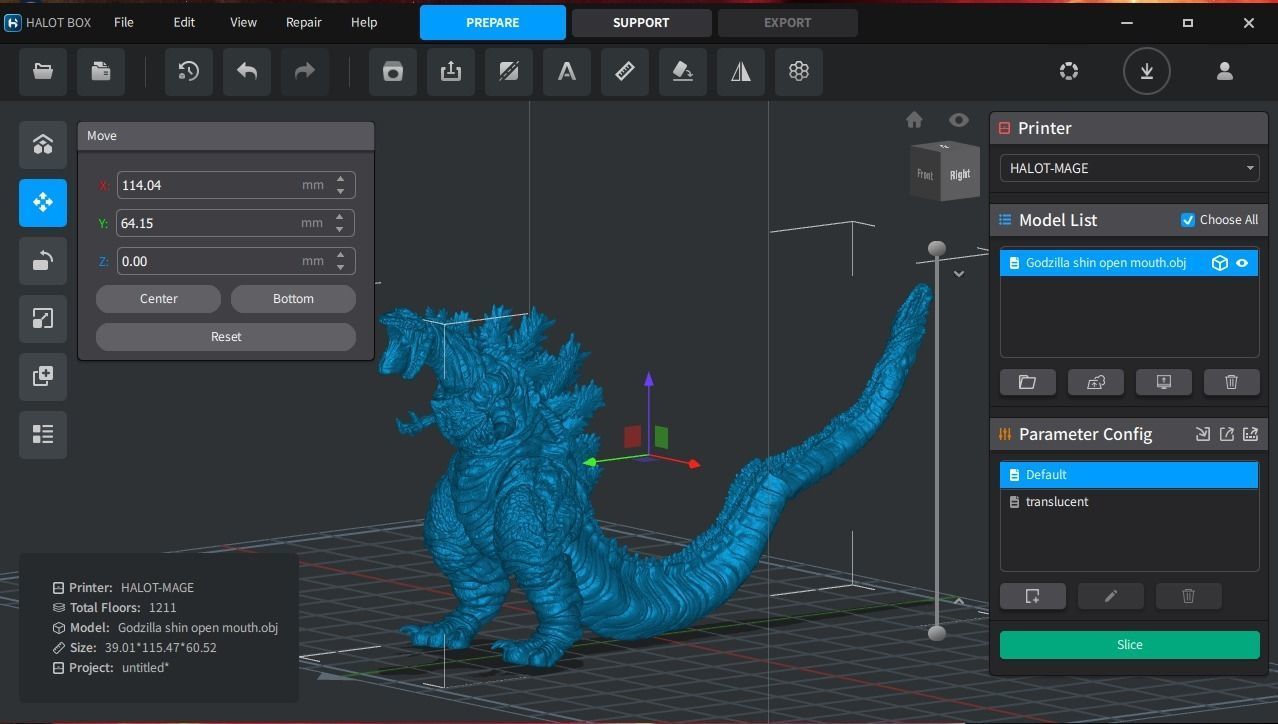 Atomic Shin Zilla 3D model 3D printable | CGTrader
