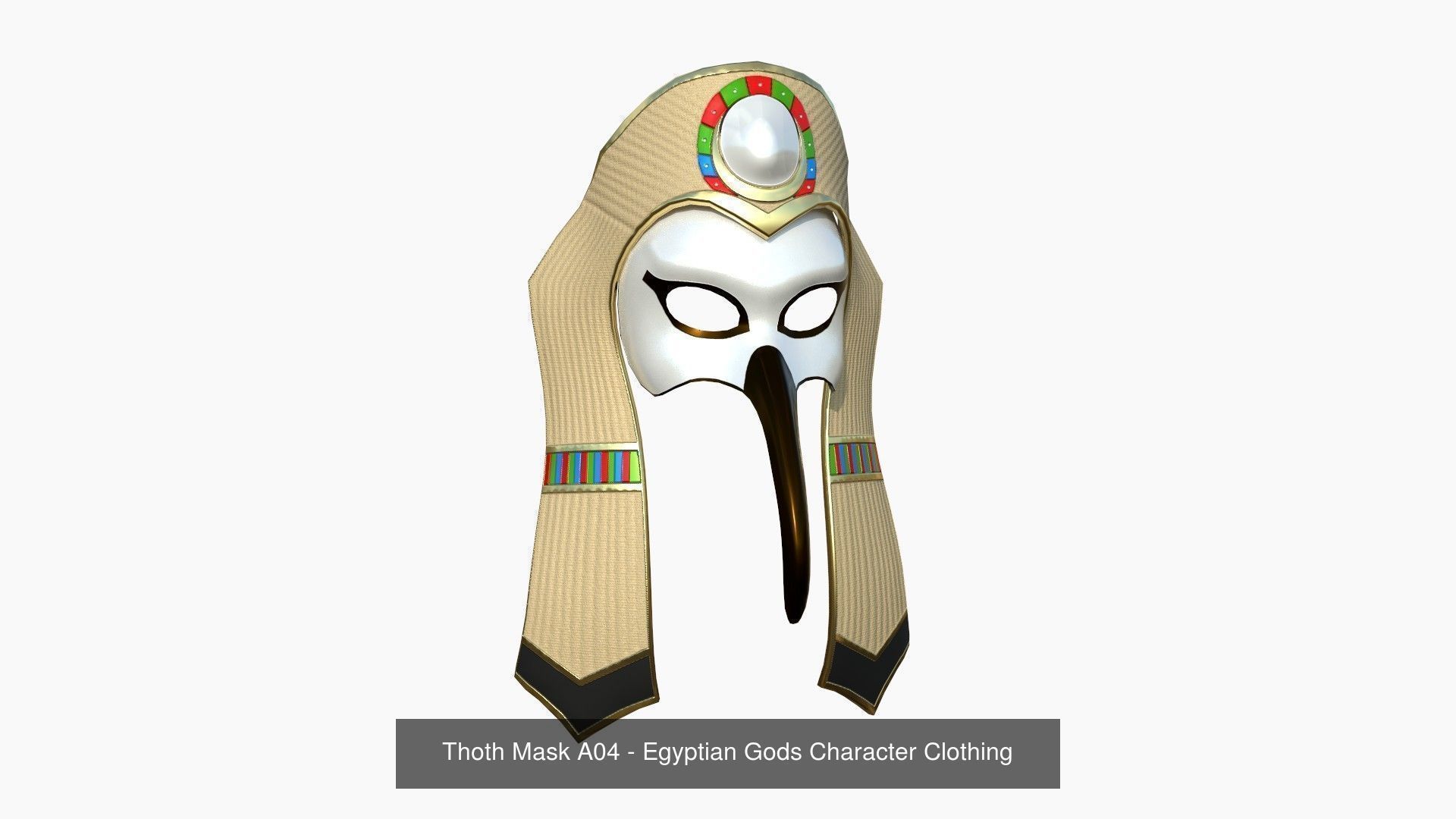 10 Thoth Mask A Collection - Egyptian Gods Character Clothing VR / AR ...