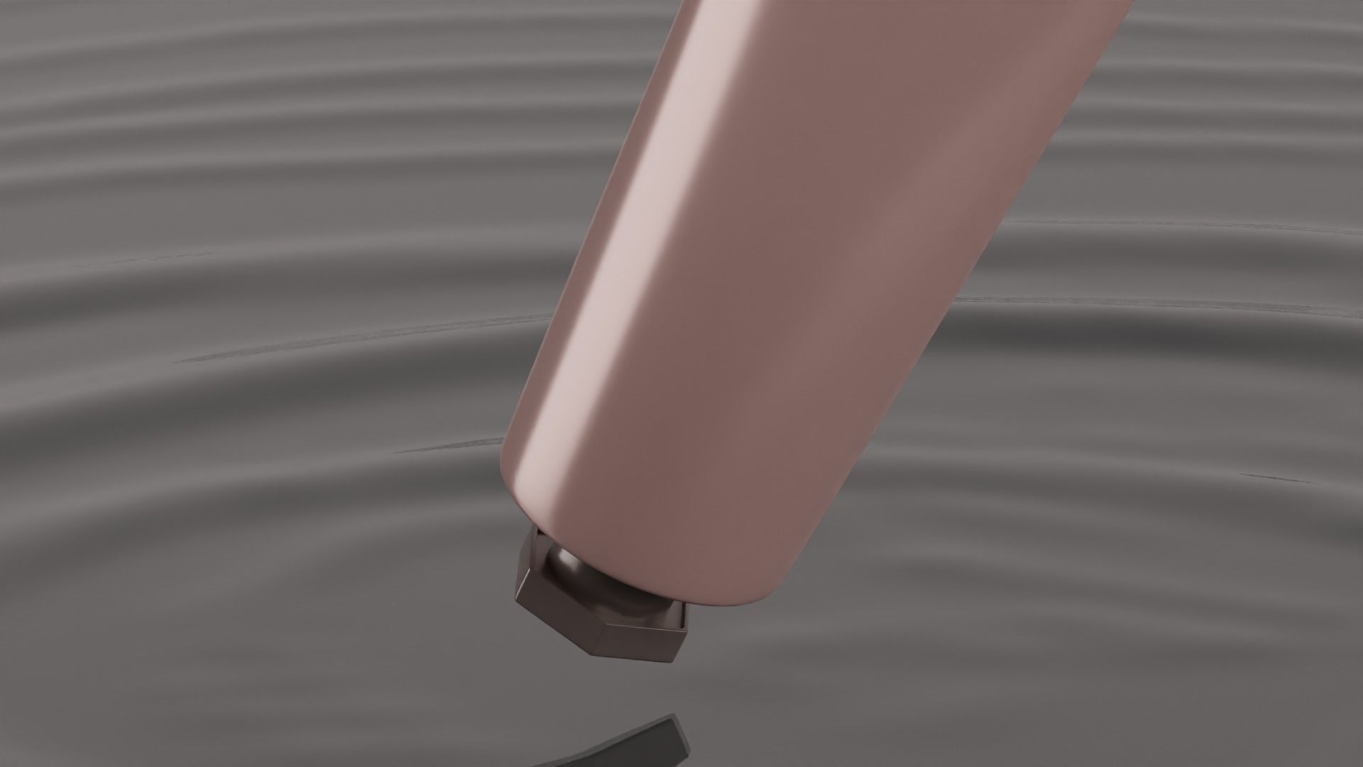 Cosmetic Tube with Water Reflection 3D model | CGTrader