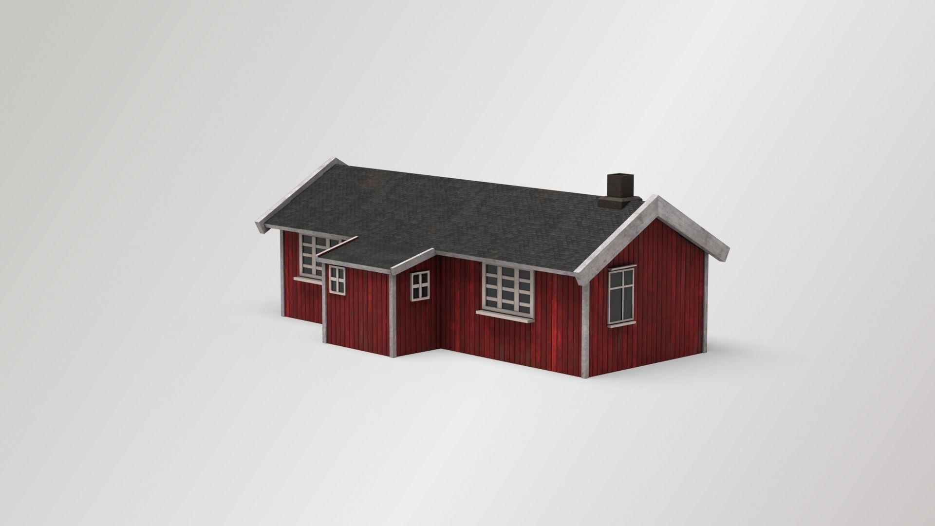 3D model Traditional Norwegian House VR / AR / low-poly | CGTrader