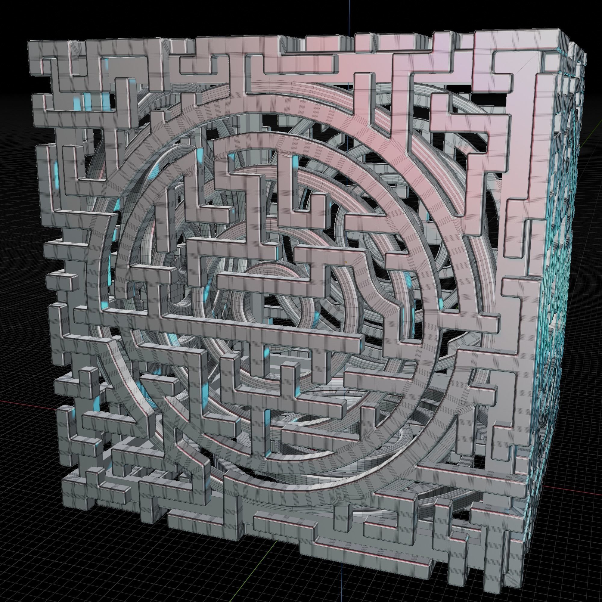 3D MODEL STL FILE CUBE labyrinth 3D model 3D printable | CGTrader