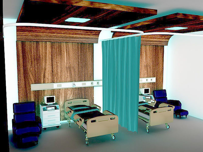 Hospital Ward 3 3D model | CGTrader