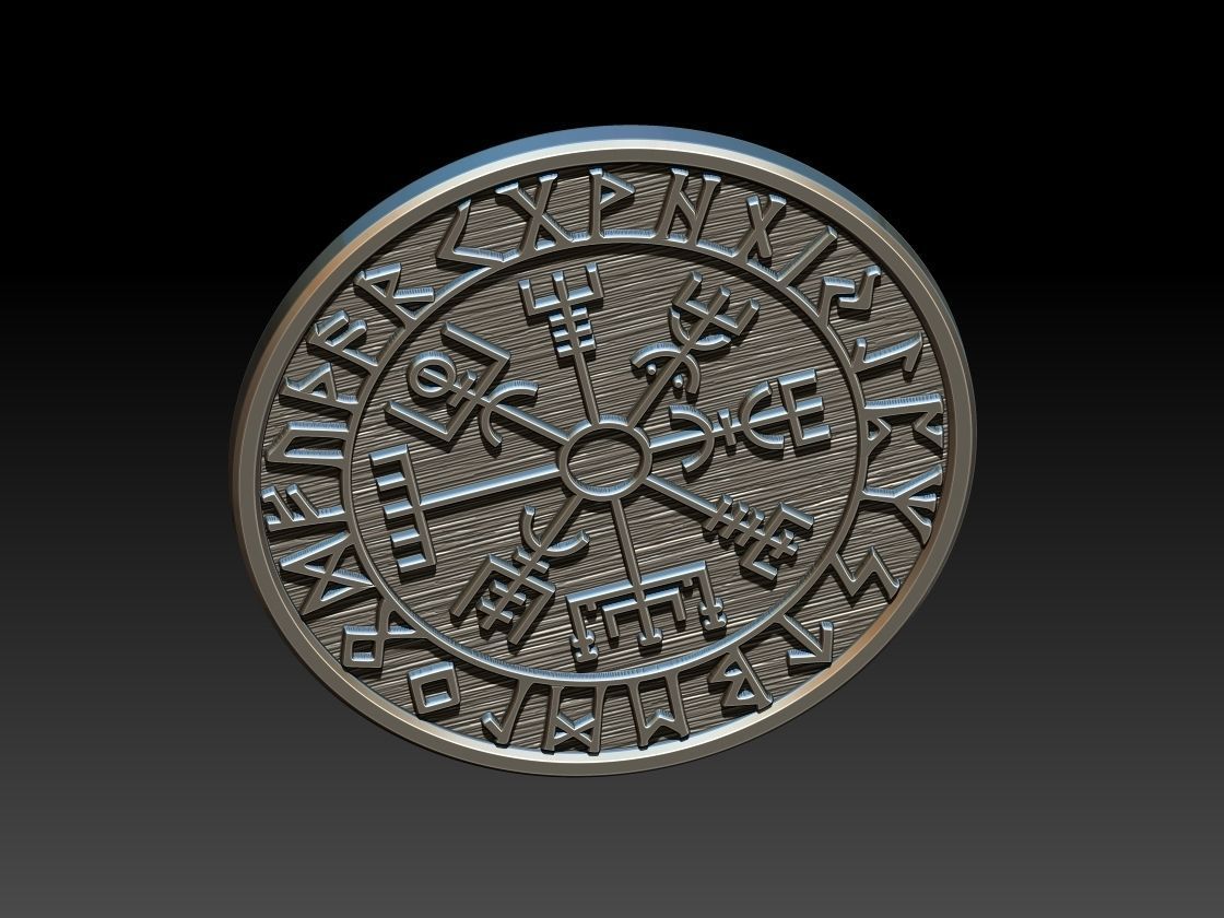 Vegvisir Viking Compass 3D model 3D printable | CGTrader
