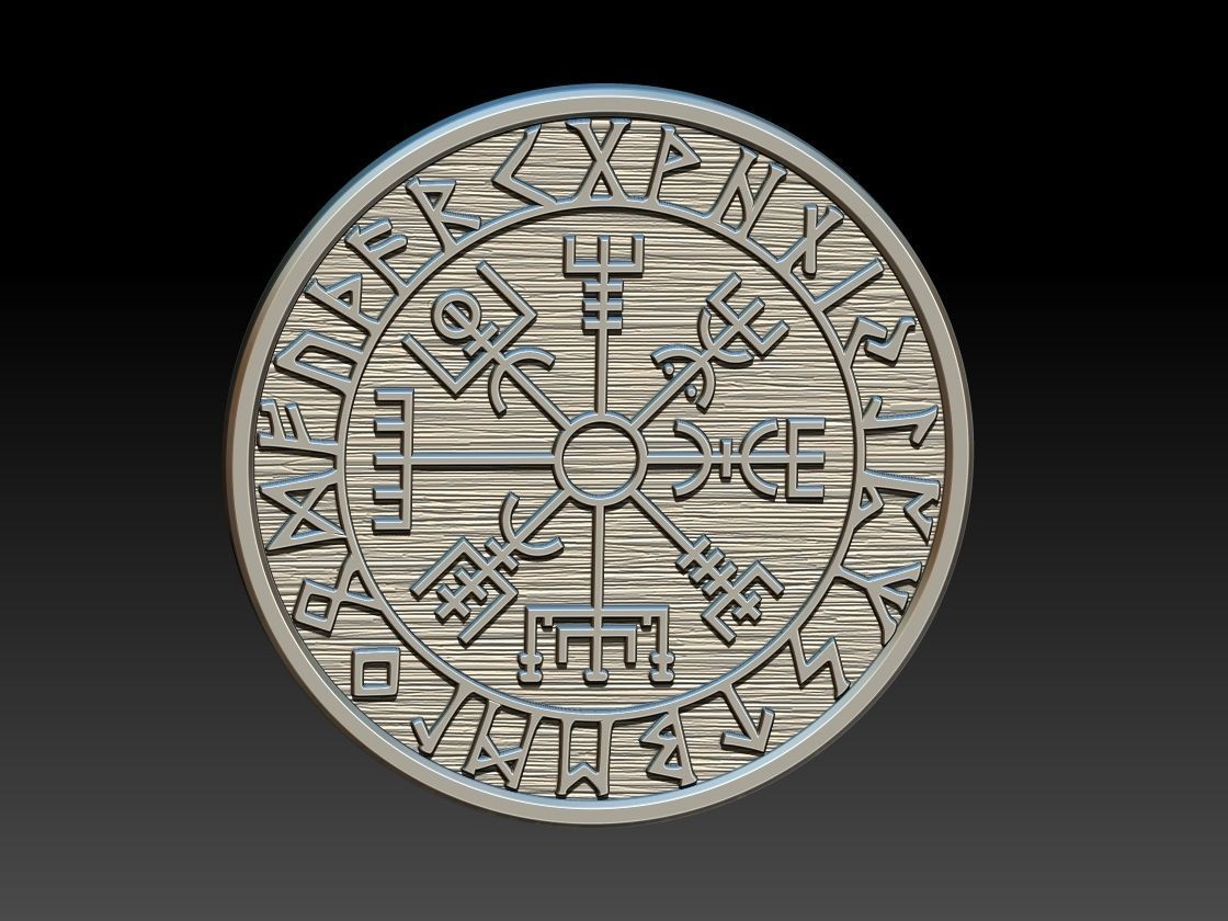 Vegvisir Viking Compass 3D model 3D printable | CGTrader